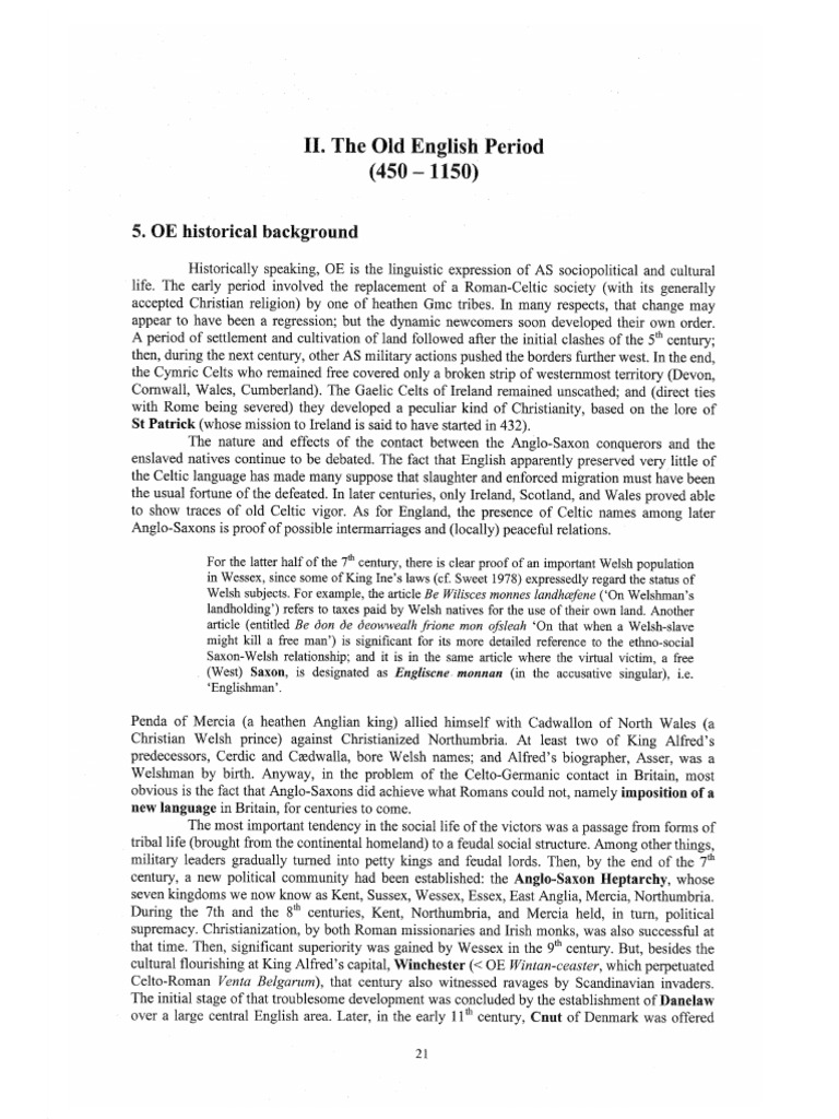 C3-5 Old English | PDF