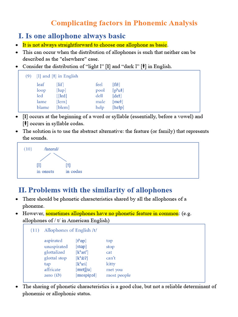 Summary of Phonology (not all) | PDF | Phoneme | Phonetics