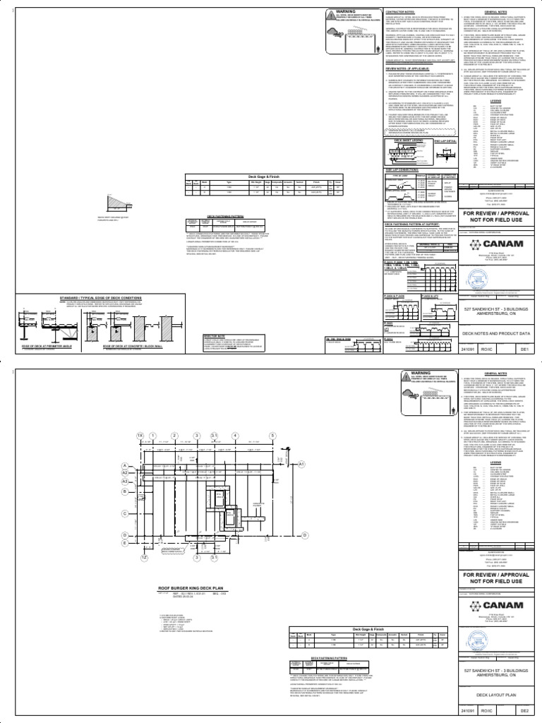 241091 Deck Drawing for Review | PDF | Deck (Ship) | Welding