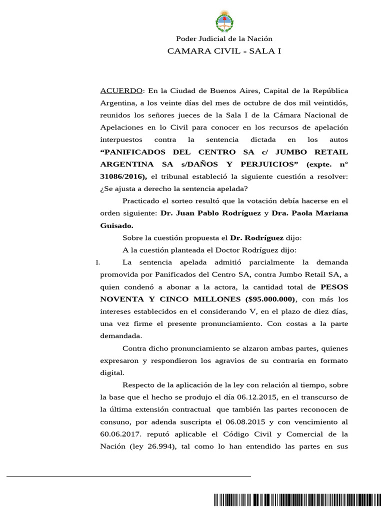 DAÑOS Y RC - Cuantificación - Valores Actuales - Tasa Activa - CNCiv ...