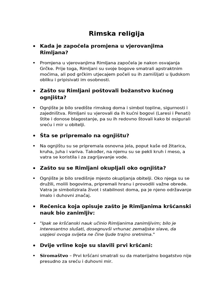 Rimska Religija | PDF