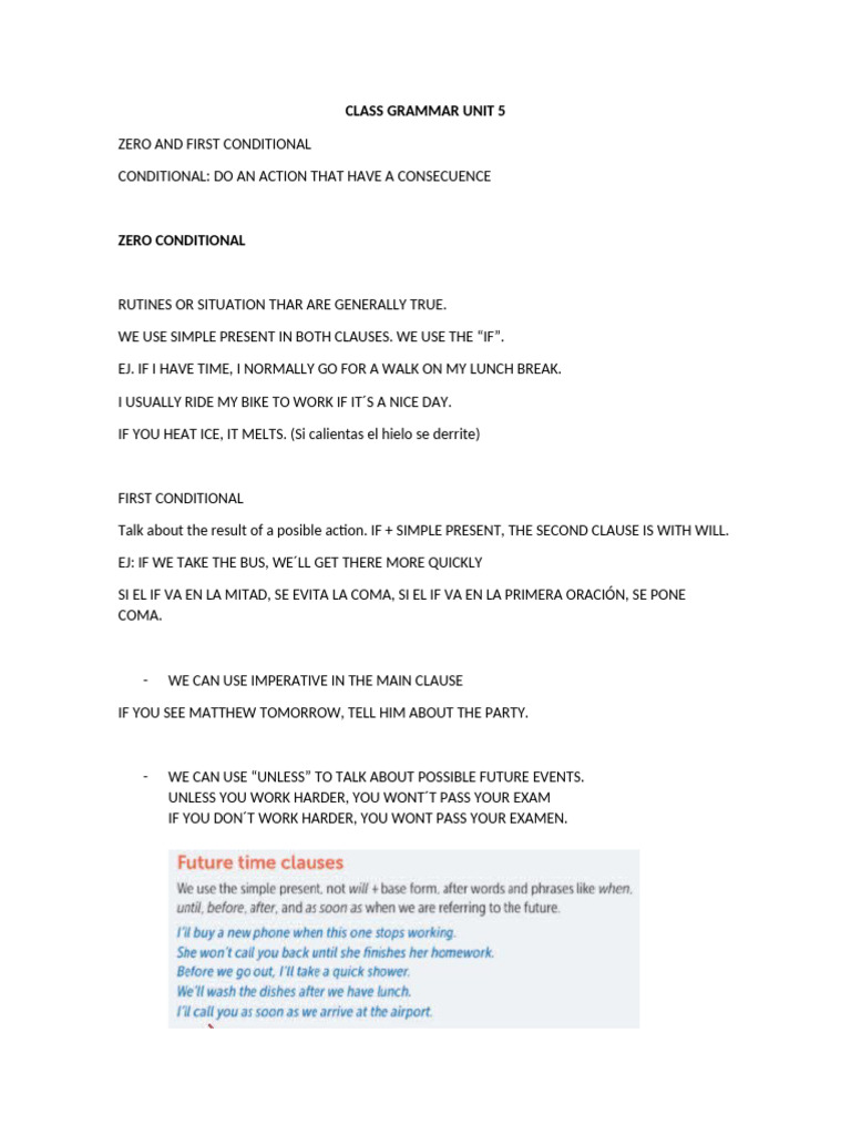 Class Grammar Unit 5 | PDF