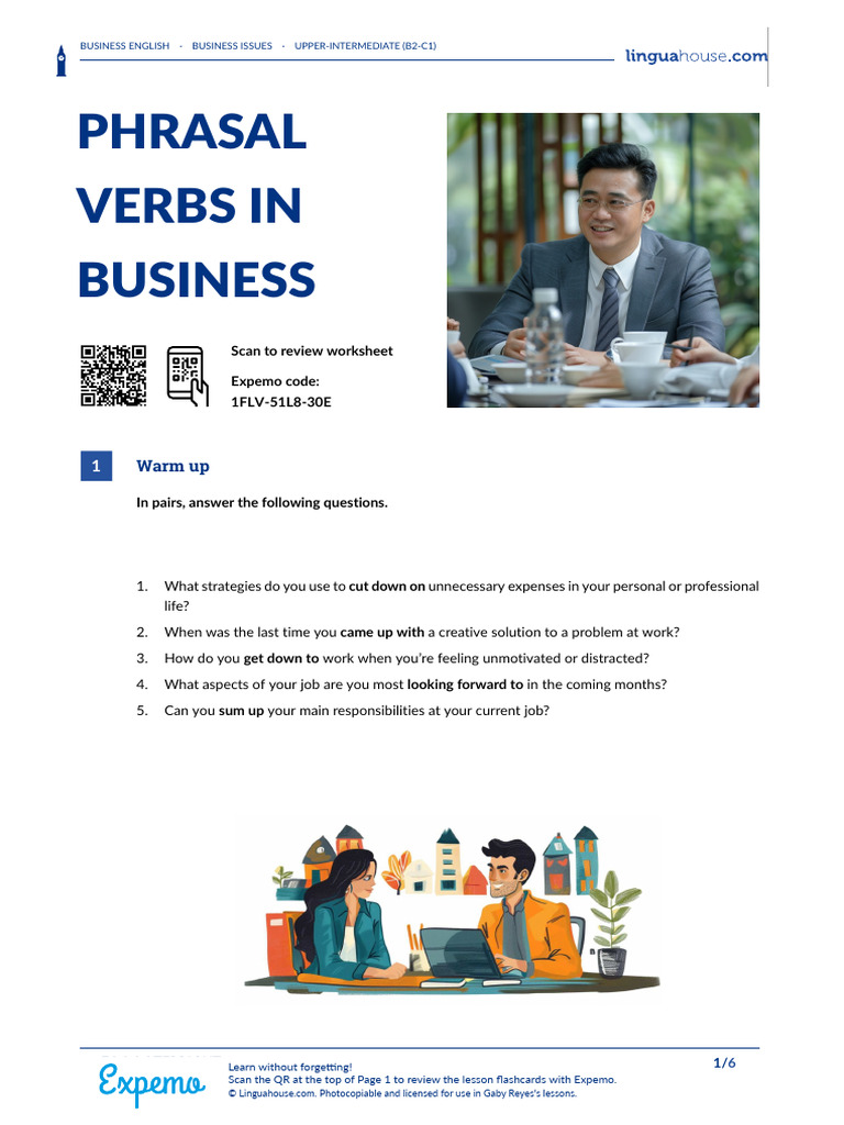 Phrasal Verbs for Business Meetings | PDF