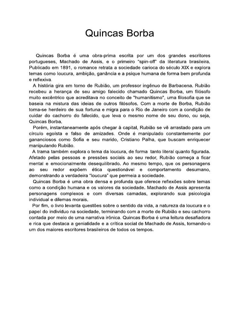 Quincas Borba | PDF