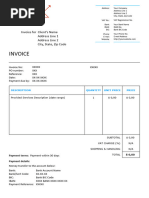 Salary Invoice Template | PDF
