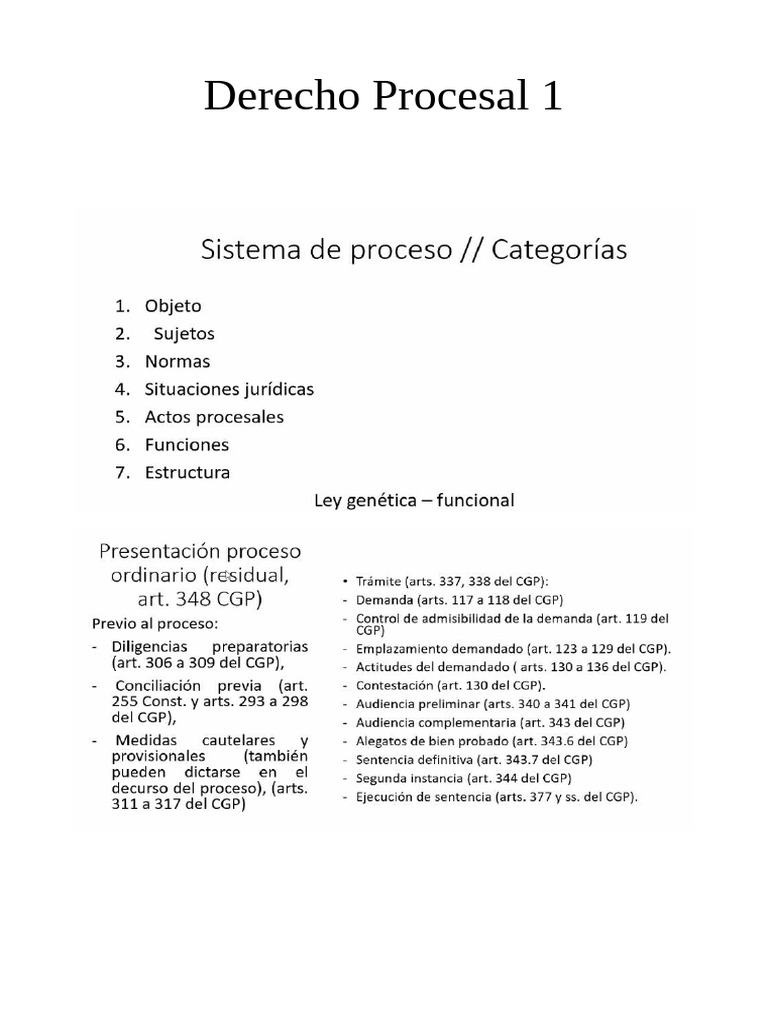 Fundamentos del Derecho Procesal 1 | PDF | Ley procesal | Reunión