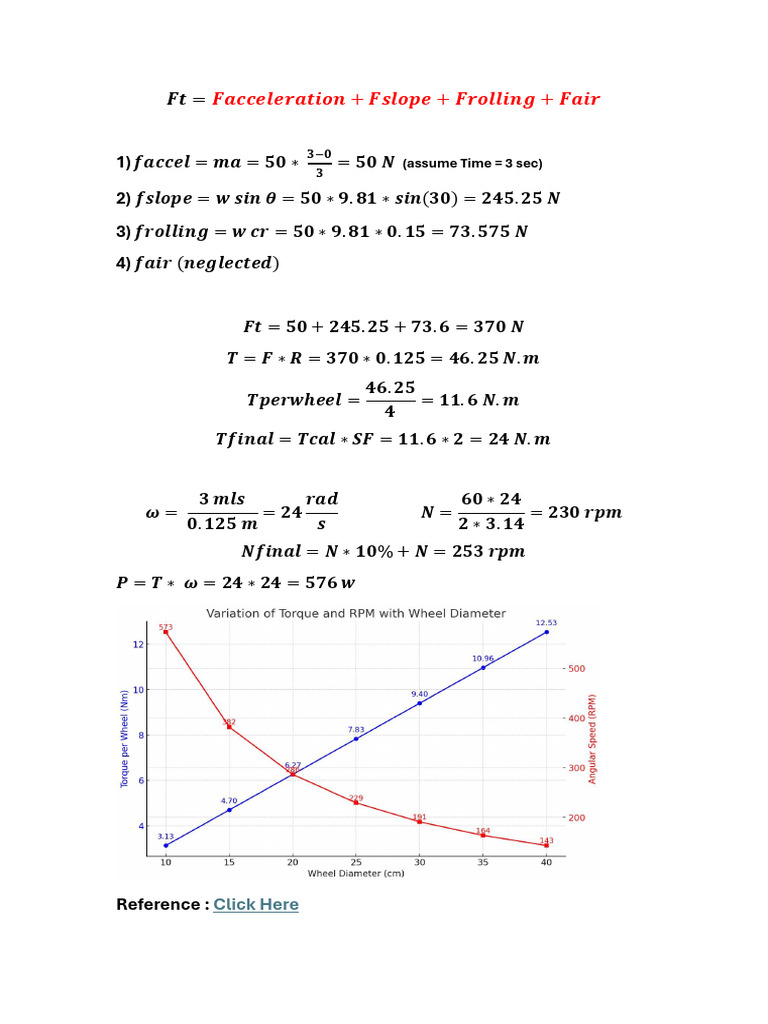 Wheels Calculations | PDF