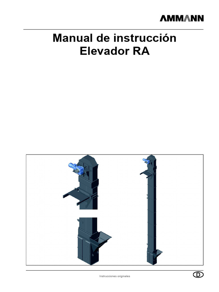 Manual de Instrucción Elevador RA | PDF | Rodamiento (Mecánico) | Engranaje