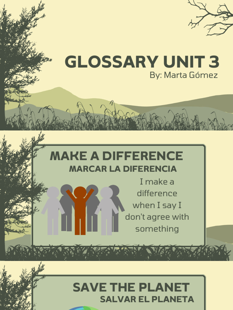 Glossary Unit 3 | PDF
