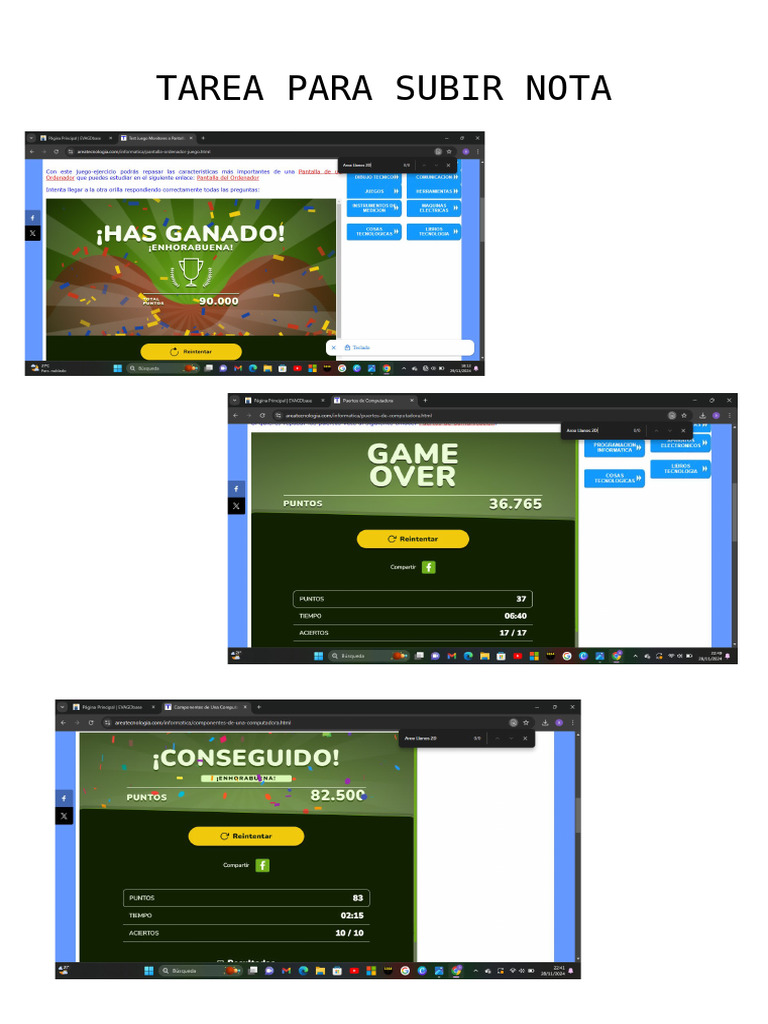 Tarea para Subir Nota TECNO | PDF