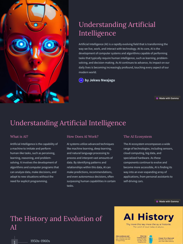 Understanding AI: Impact and Future | PDF | Artificial Intelligence | Intelligence (AI) & Semantics