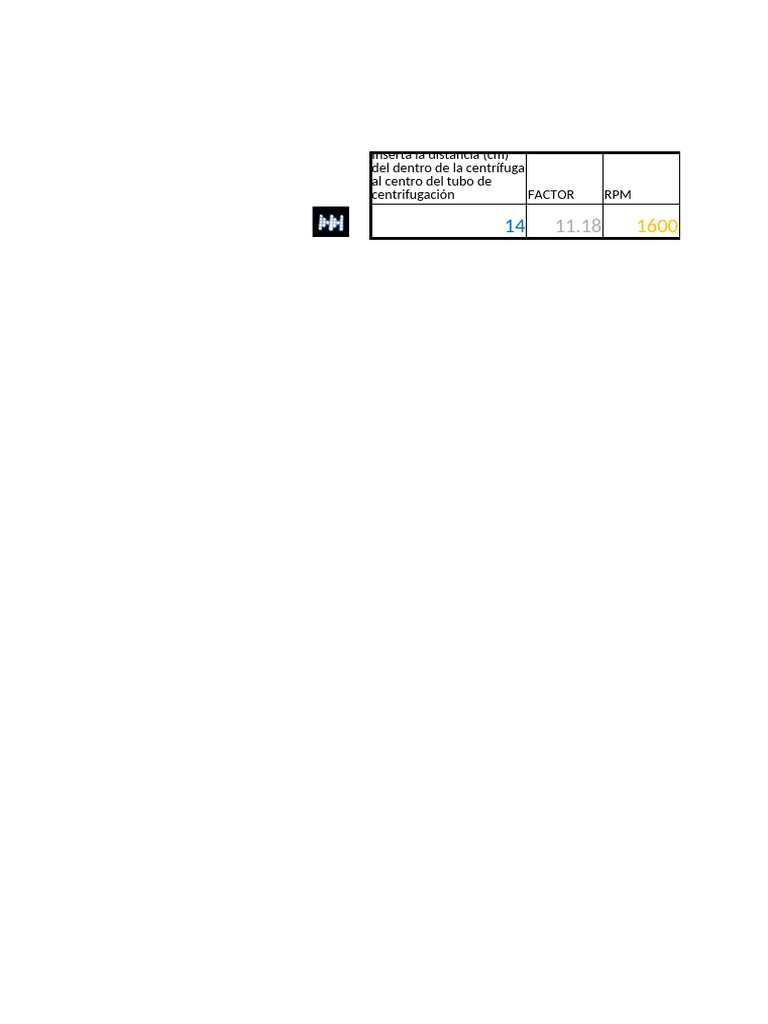 Fórmula Conversion RPM a Fuerzas G | PDF