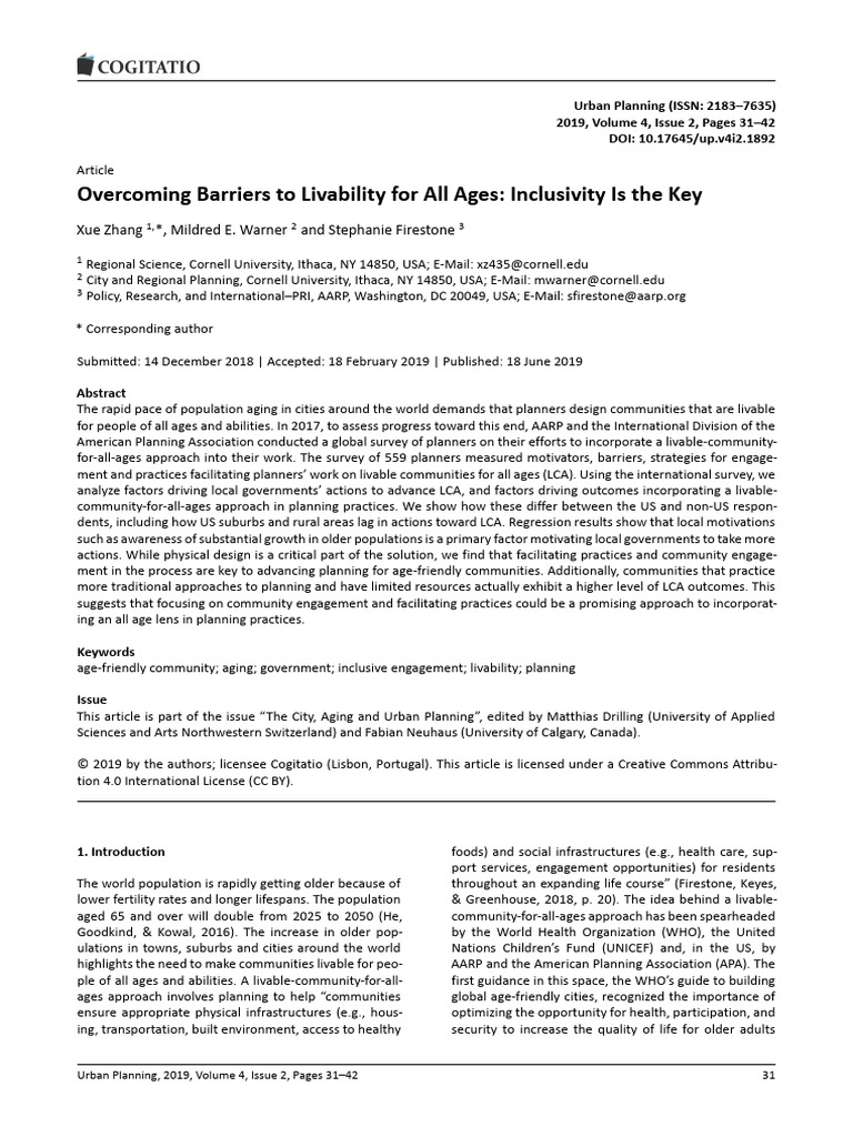 18 Overcoming Barriers To Livability For All Ages - Inclusivity Is The ...