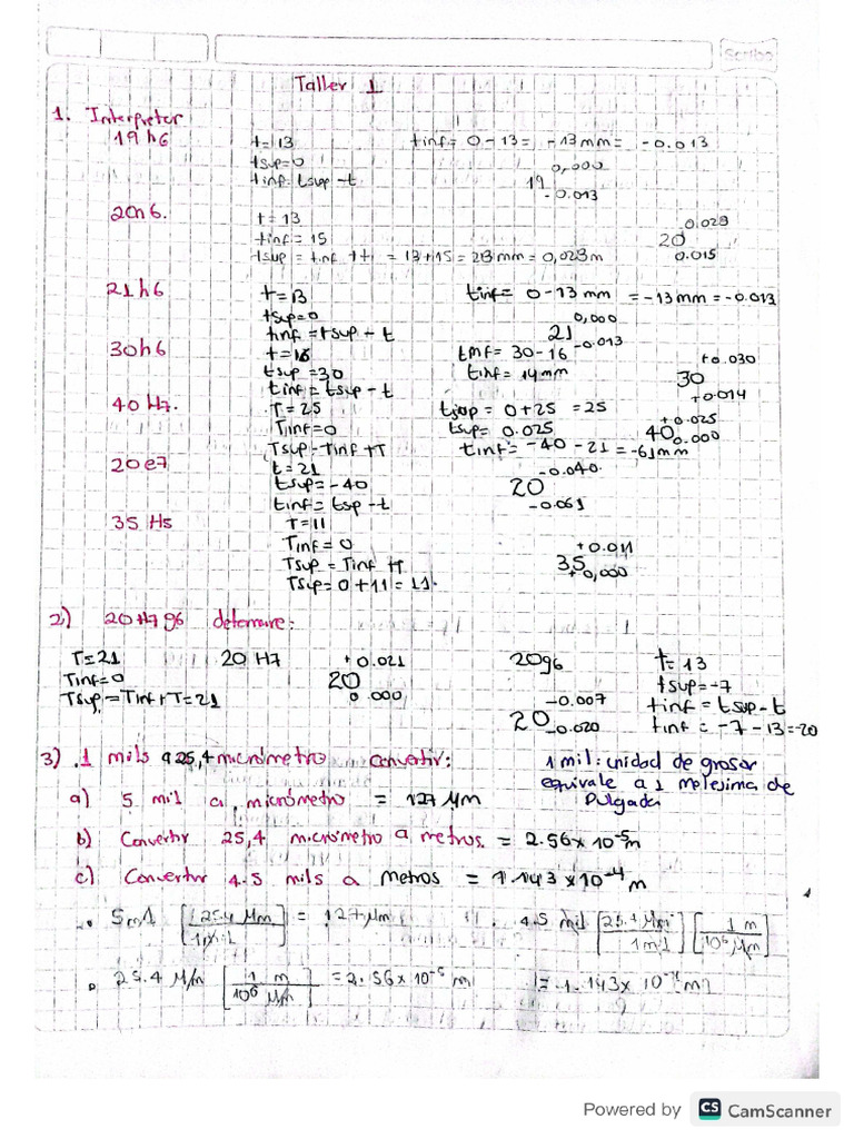 TALLER Preparcial | PDF