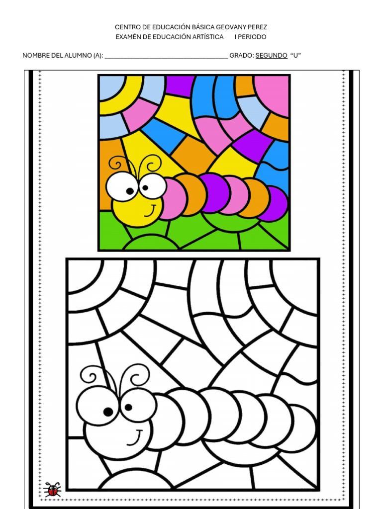 Examen de Educación Artística - 2° Grado | PDF