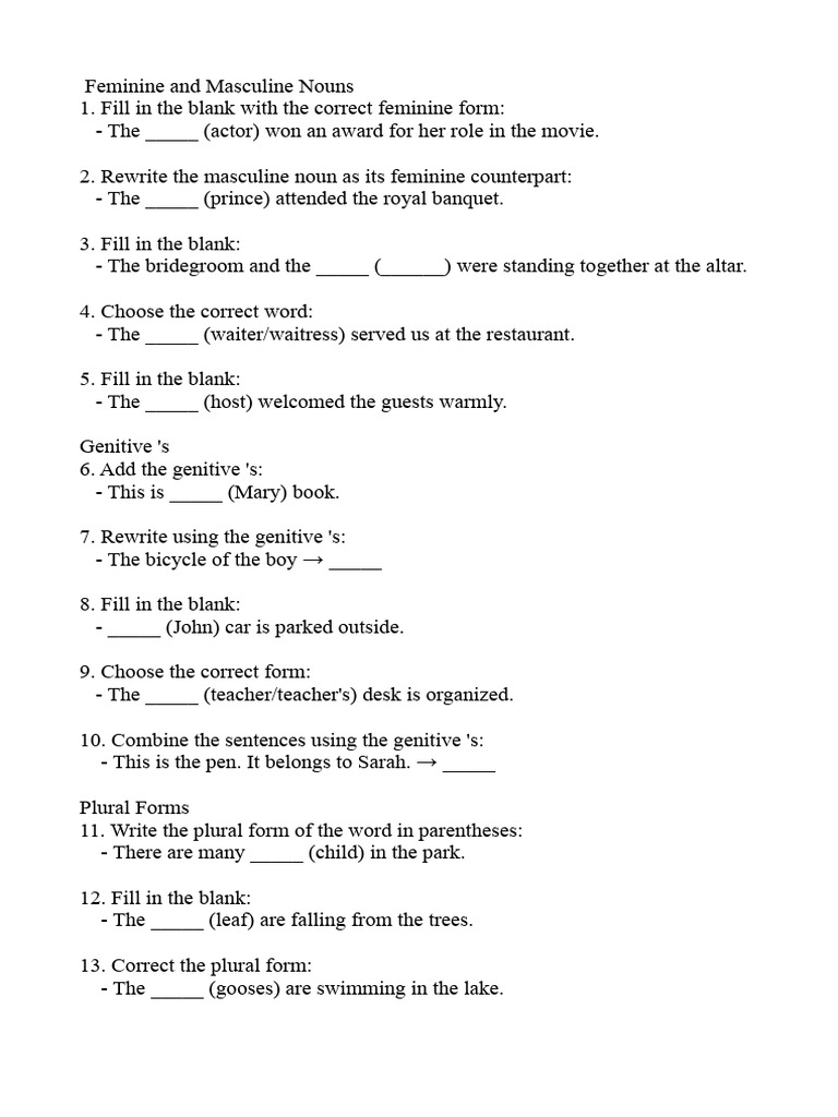 genitive and nouns mwpdf | PDF