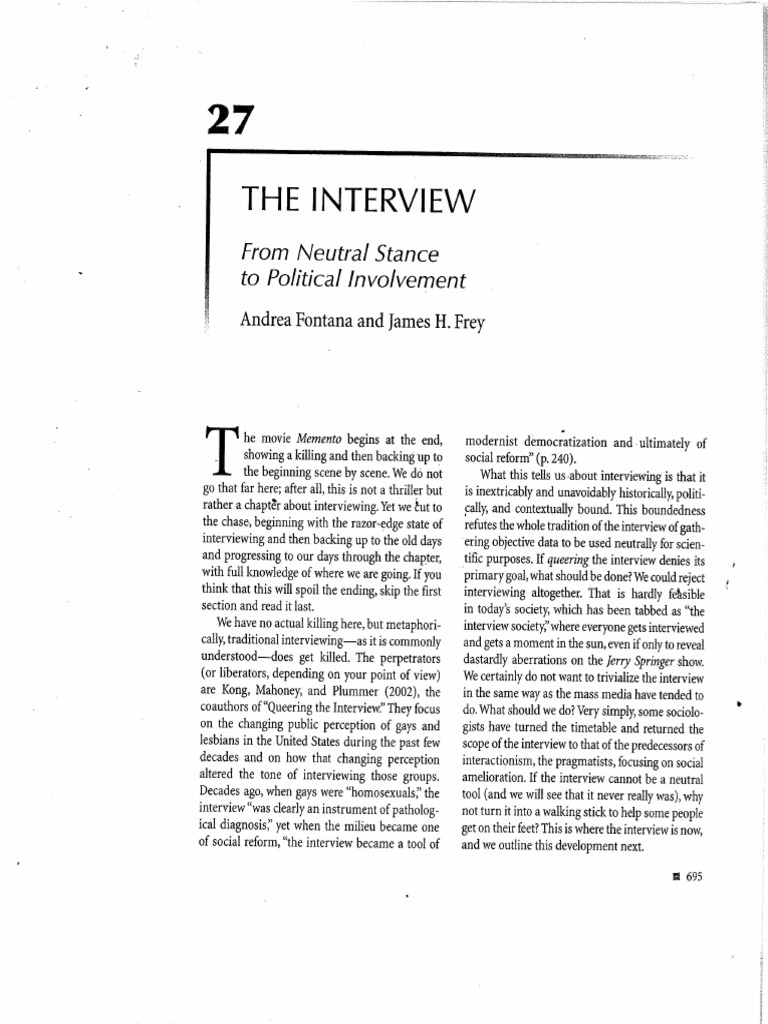 Fontana-Frey-The Interview | PDF