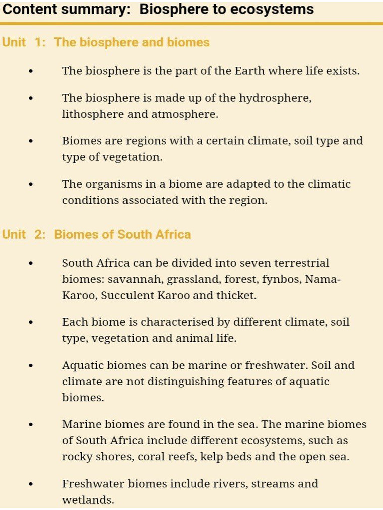 Life Sciences Content Summaries | PDF