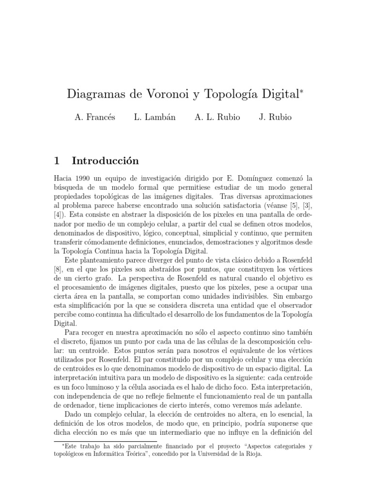 Diagramas_de_Voronoi_y_Topologia_Digital | PDF | Teoría de grafos | Curva