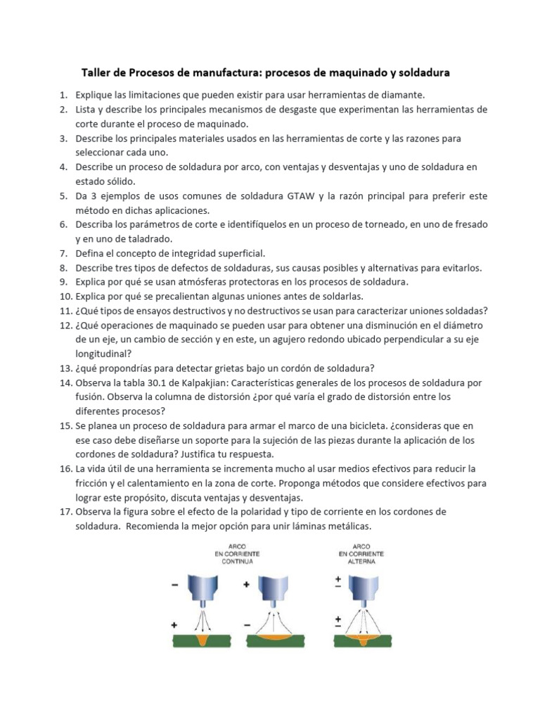 Taller 2-Procesos de Manufactura | PDF | Soldadura | Construcción