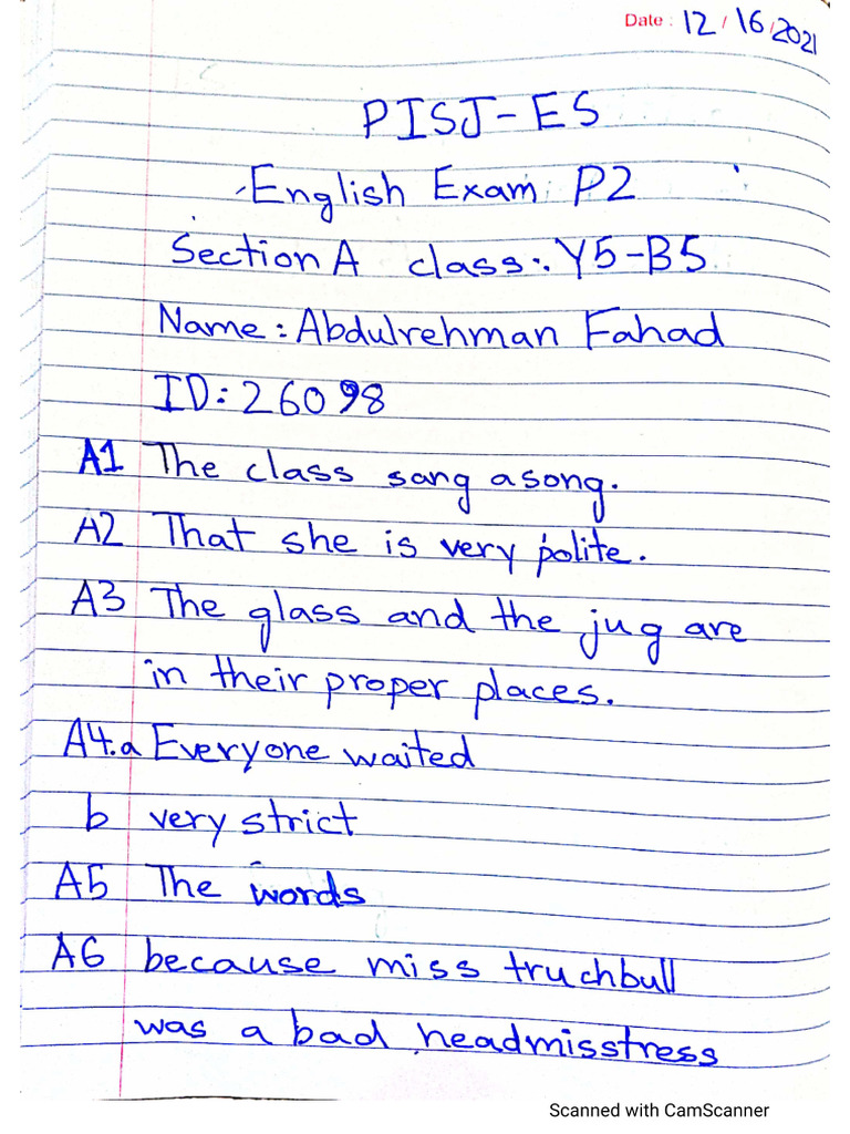 English P2 | PDF