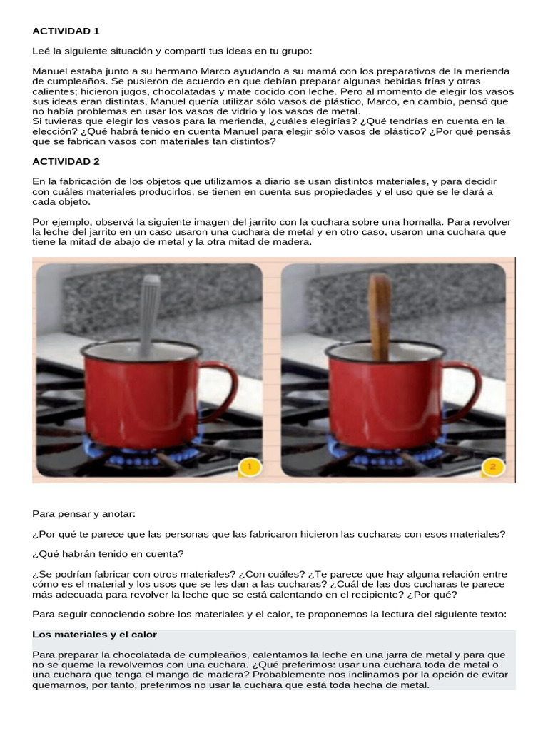 Materiales 4to | PDF | Té | Aislador (Electricidad)