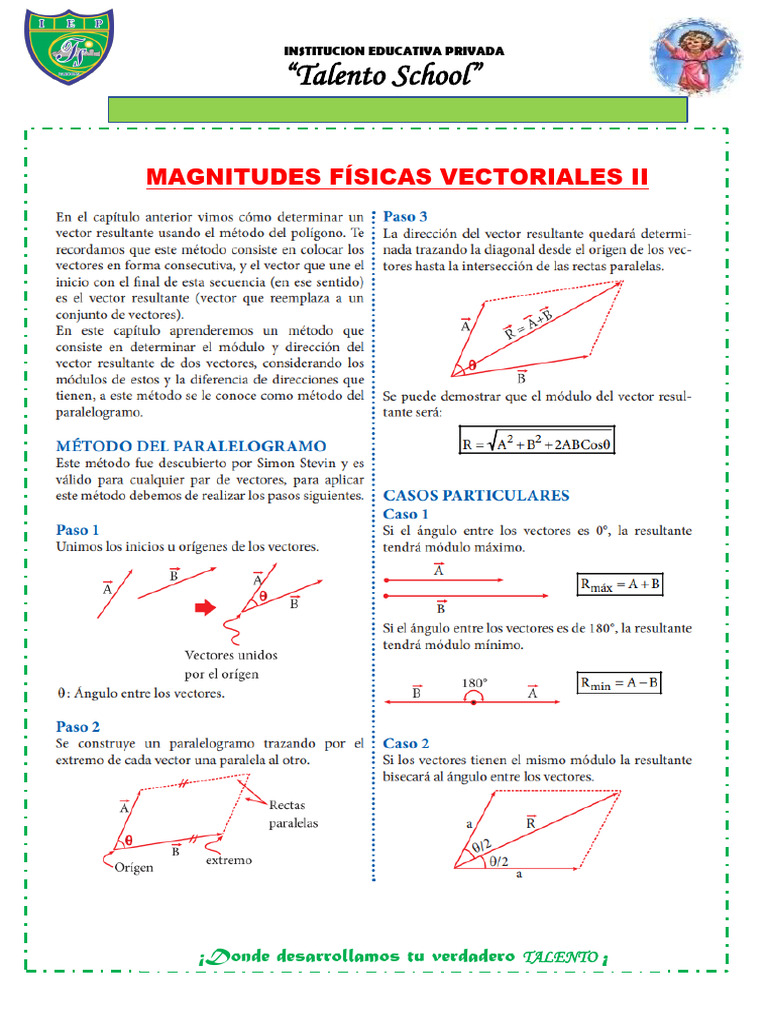Curso de Física: Magnitudes Vectoriales II | PDF