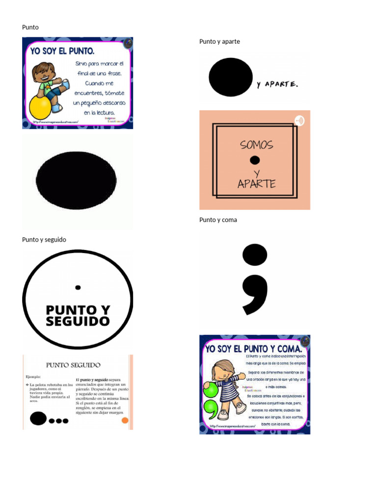 Imagenes Signos de Puntuacion | PDF
