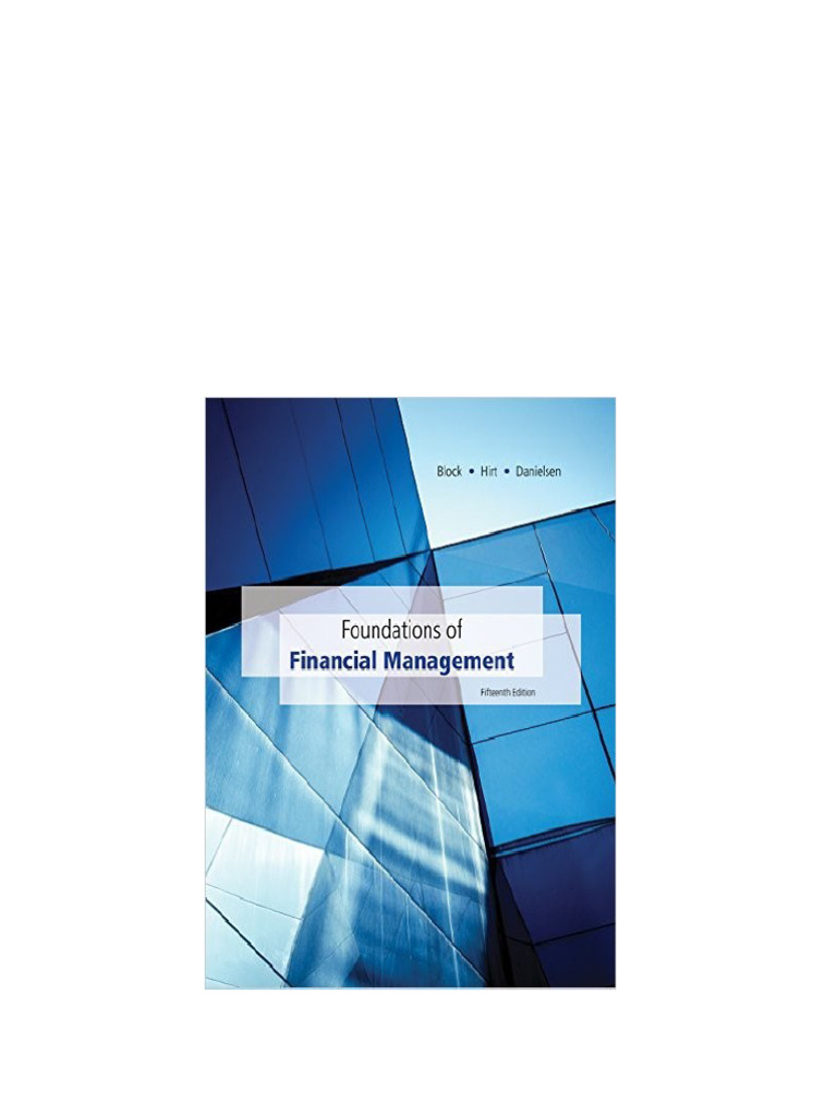 (Original PDF) Foundations of Financial Management 15th Edition by ...