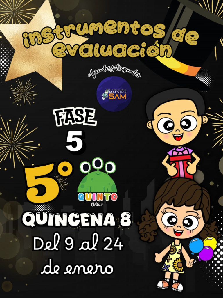 5° MTRO SAM INSTRUMENTOS EVAL 9-24 ene | PDF | Aprendizaje | Modificación de comportamiento