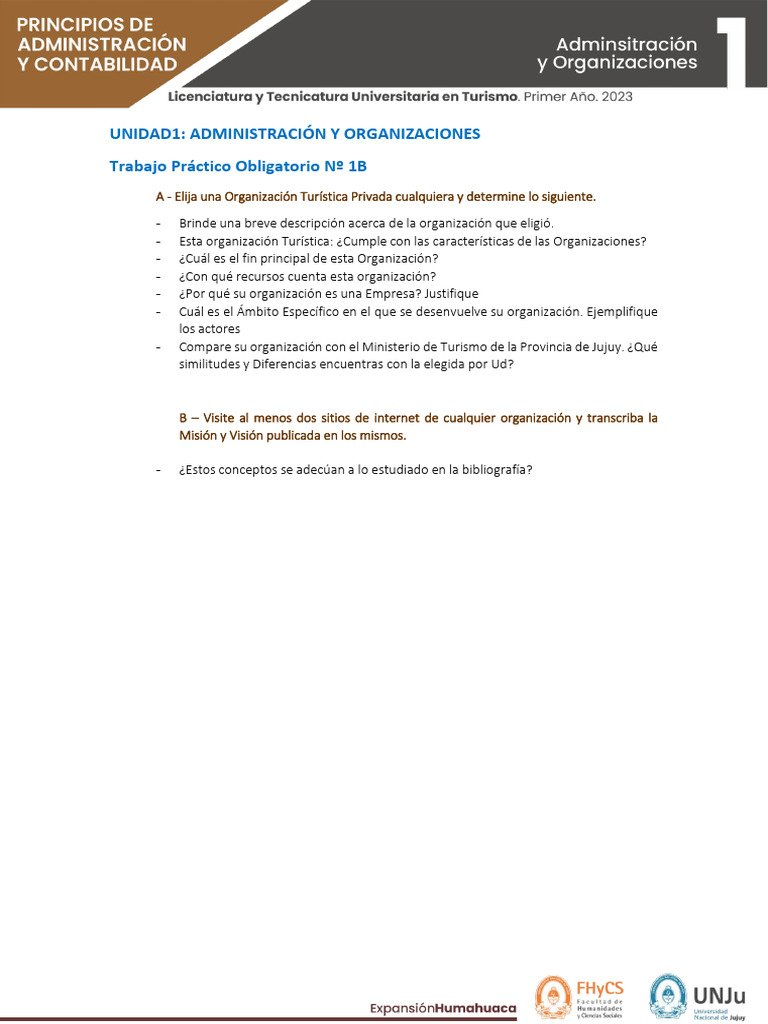 Unidad 1 - Trabajo Practico 1B | PDF