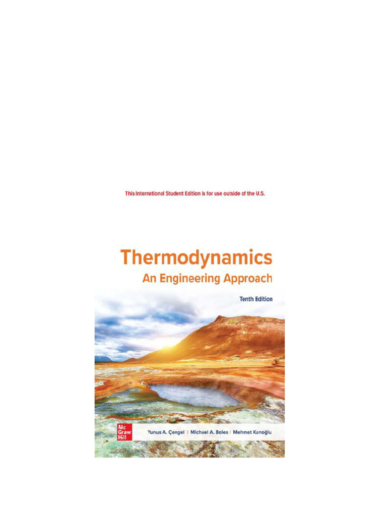Thermodynamics: An Engineering Approach, 10e 10th Edition Yunus A ...