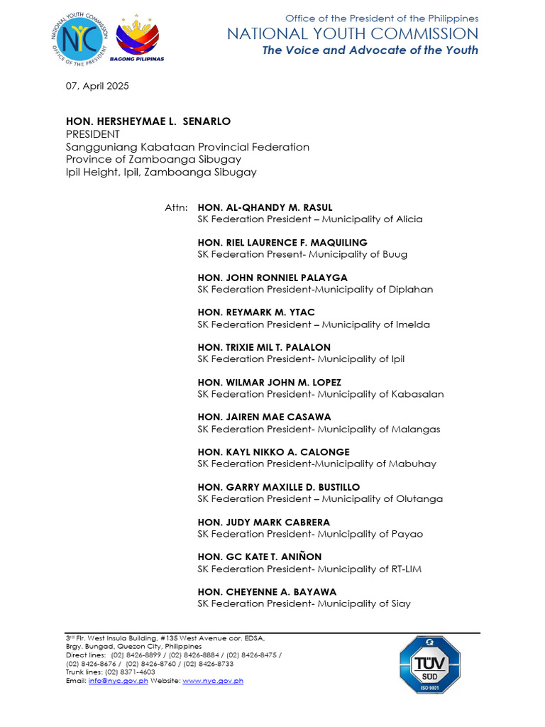 Zambo Sibugay Monitoring 2025 | PDF | Philippines | Public Administration
