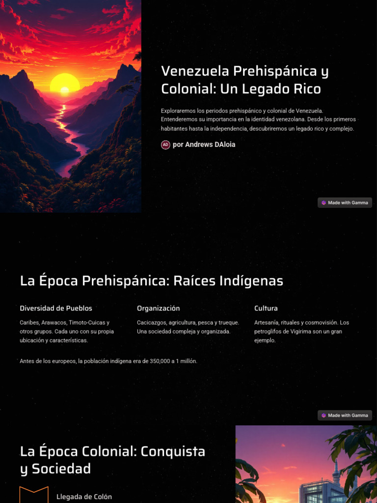 Legado Prehispánico y Colonial en Venezuela | PDF