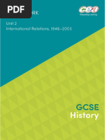 CCEA GCSE History Specification Overview | PDF | Nazi Germany | Cold War