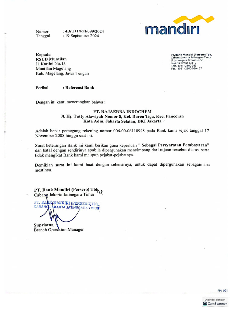 Referensi Bank Rsud Muntilan | PDF