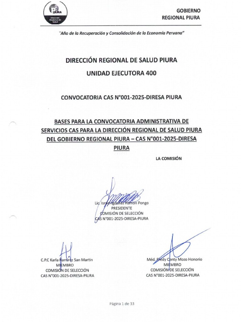 Bases Diresa Piura | PDF