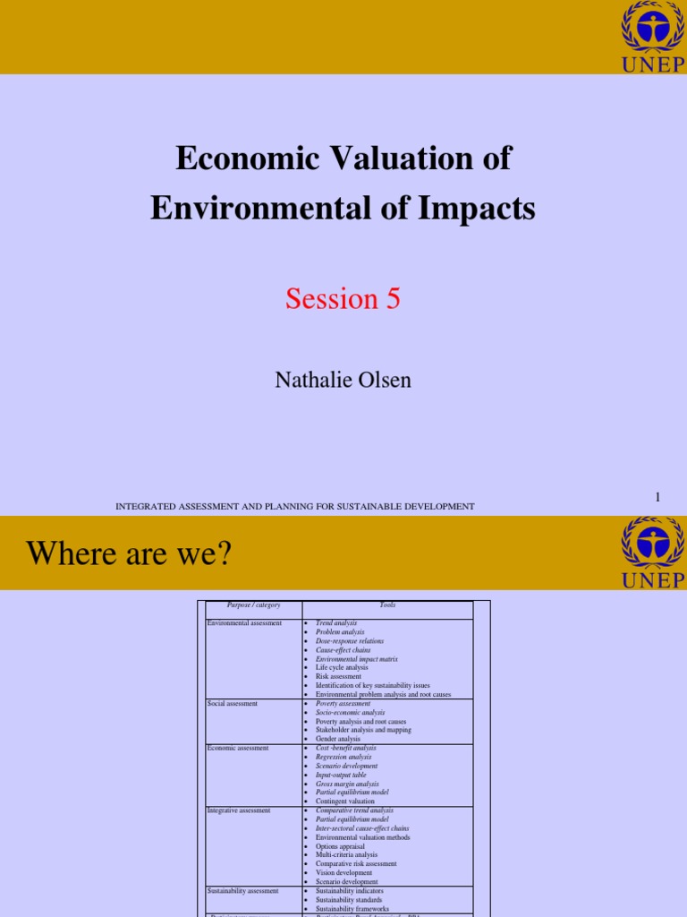 Economic Valuation of Environmental of Impact | PDF | Sustainable ...