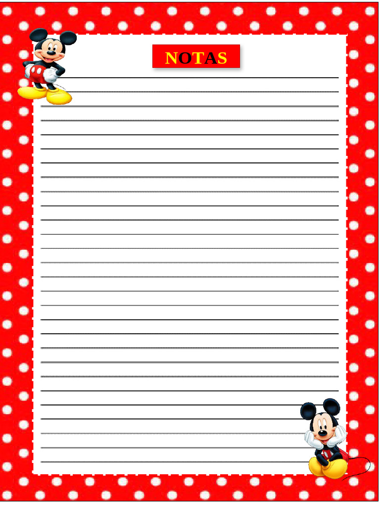 Hojas Mickey Mouse | PDF