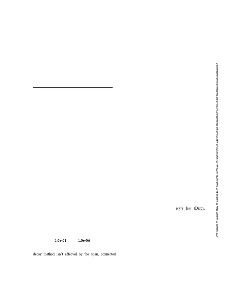 FAST PRESSURE-DECAY CORE PERMEABILITY MEASUREMENT FOR TIGHT ROCKS Spwla ...