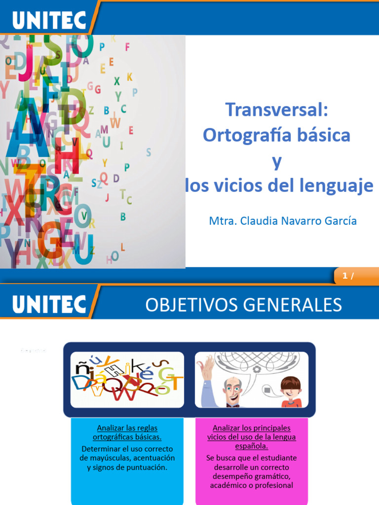 Curso Ortografía básica y los vicios del lenguaje.pptx | PDF | Sílaba | Puntuación