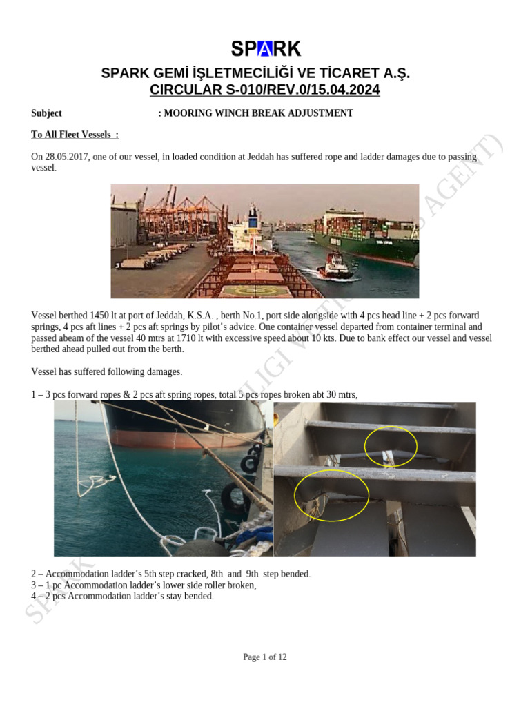 Mooring Winch Break Adjustment | PDF | Brake | Mechanical Engineering