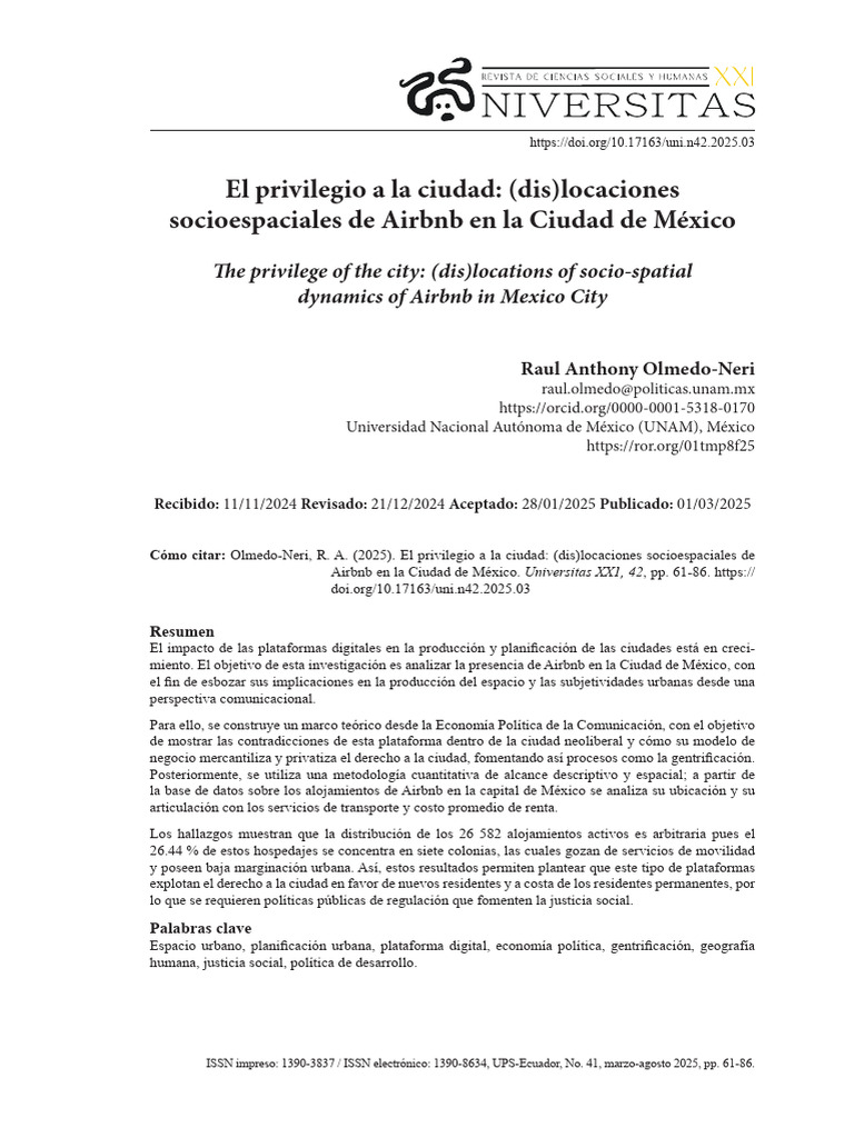 Impacto de Airbnb en la Ciudad de México | PDF | México | Capitalismo