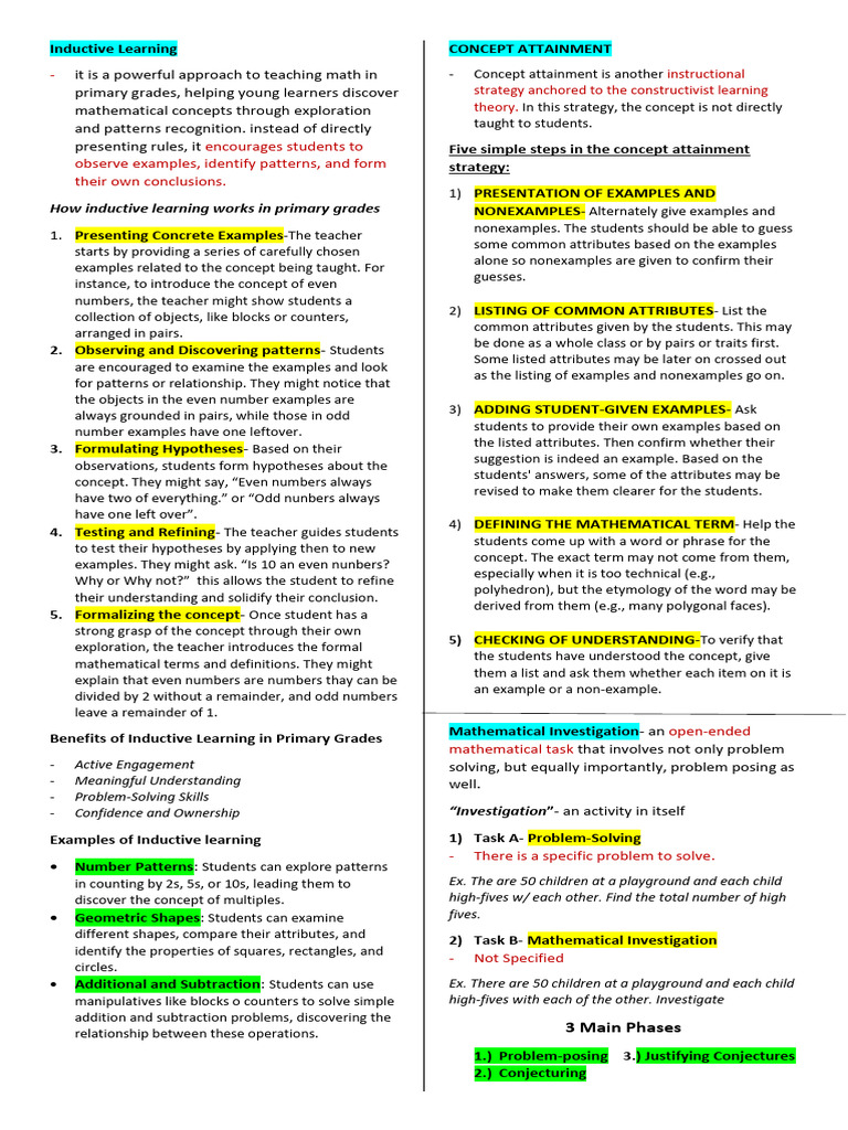 MC MATH REVIEWER- MIDTERM | PDF | Mathematics | Learning