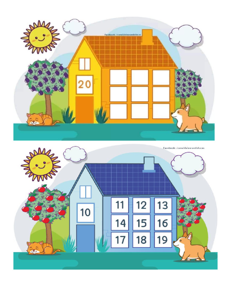 casitas de los numeros | PDF