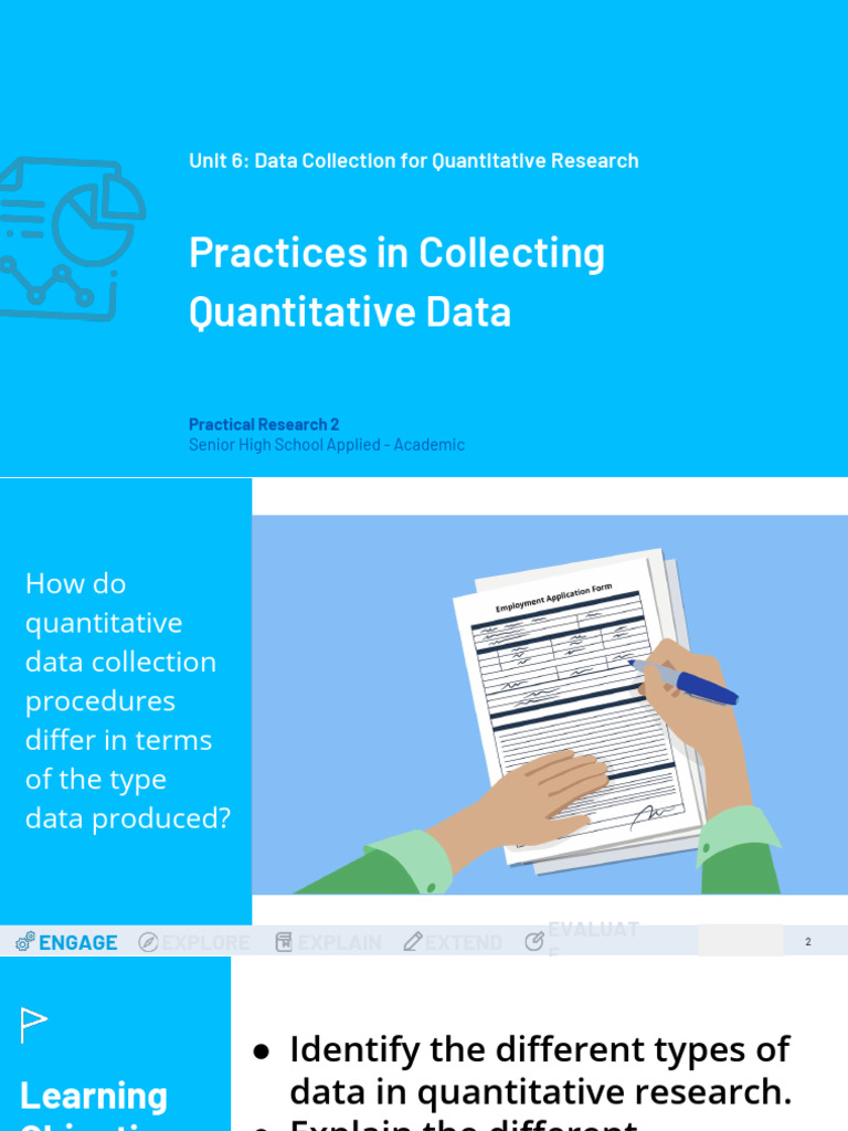 Practices in Collecting Quantitative Data | PDF | Survey Methodology | Experiment
