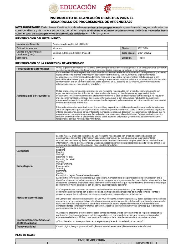 Prog1 Eng2 | PDF | Aprendizaje | Léxico