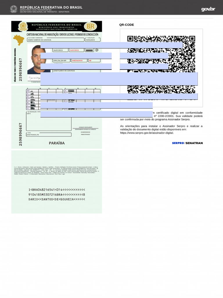 Formulario SENATRAN CORRIGIDO Visual Perfeito | PDF