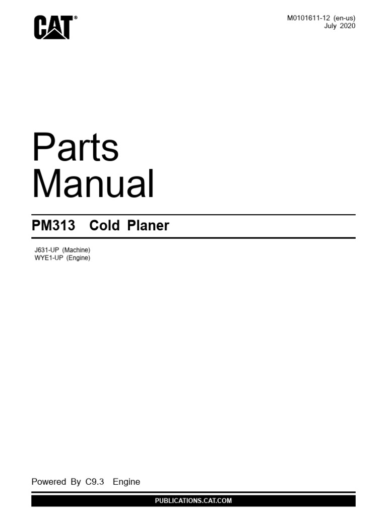 PM313 Pats Manual m0101611-12 | PDF | Engines | Mechanical Engineering