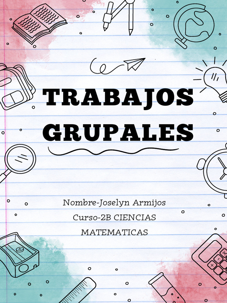 Documento A4 Portada Carátula de Propuesta Creativa Doodle Acuarela ...